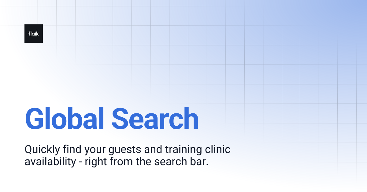 Global Search | level up your flaik